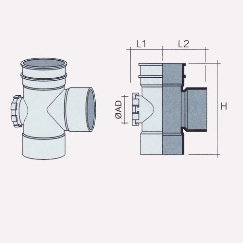 Besstem RWDP UPVC Fitting Equal Access Tee • Plumbing Supplier Malaysia