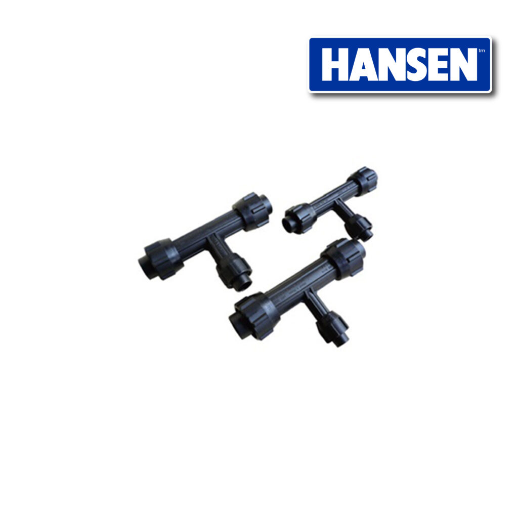 Hansen HDPE Fittings Nylon 6 Series - Reducing Tee • Plumbing Supplier Malaysia