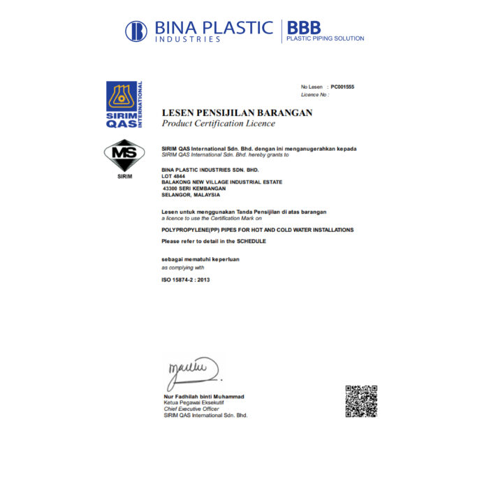 BBB PPR Pipes - PN16 (Cold Water) • Plumbing Supplier Malaysia