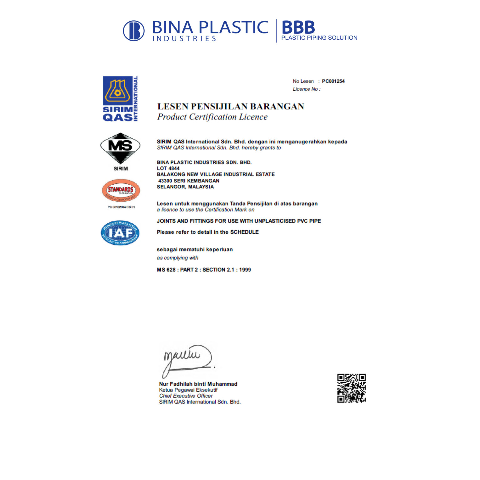 BBB PVC Pipe • Plumbing Supplier Malaysia