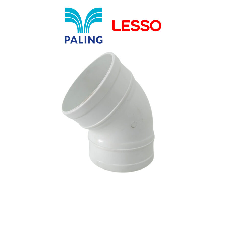 Lesso Paling UPVC SWV Fittings - 45° Unswept Bend • Plumbing Supplier ...