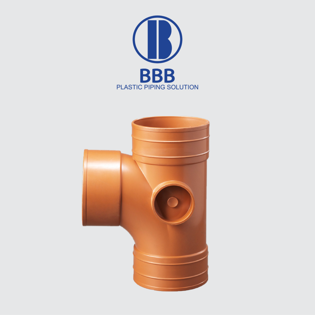 BBB UPVC UNDERGROUND (UG) FITTING - EQUAL SINGLE BRANCH • Plumbing ...