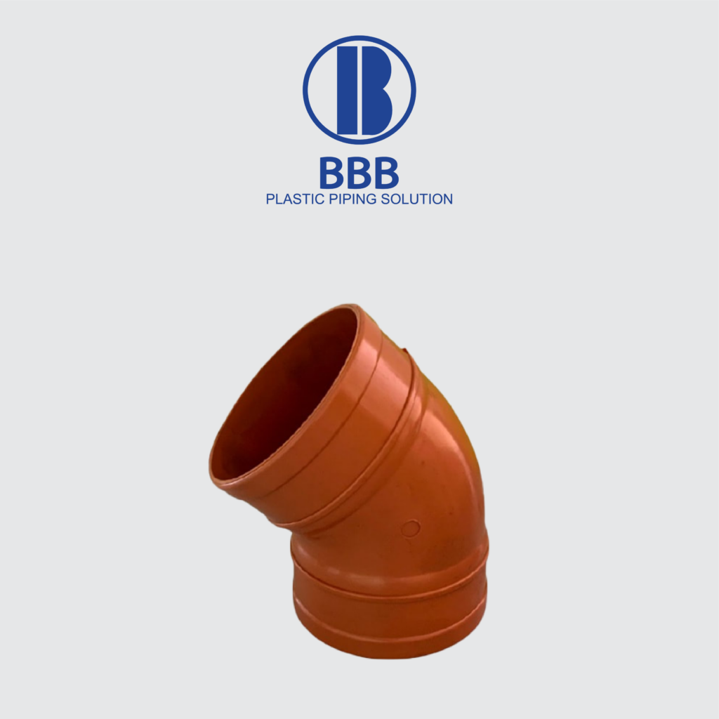 BBB UPVC UNDERGROUND (UG) FITTING - 135° Bend • Plumbing Supplier Malaysia