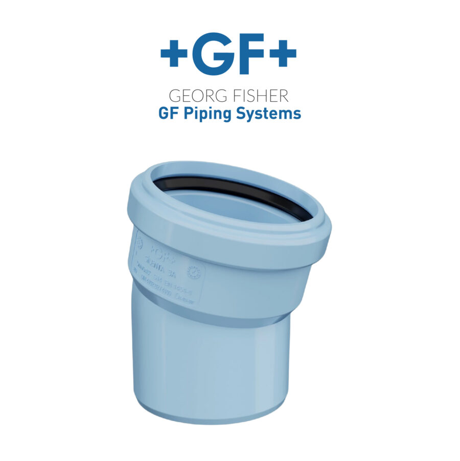 GF Silenta 3A PP Fittings - Elbow 15° • Plumbing Supplier Malaysia